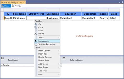 Ssrs Strconv Function