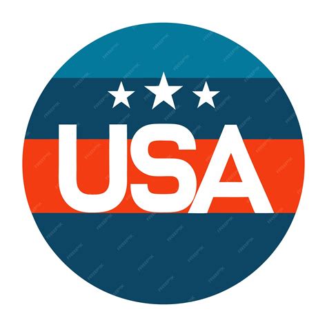 Premium Vector Usa Text Logo Design Icon Vector Illustration