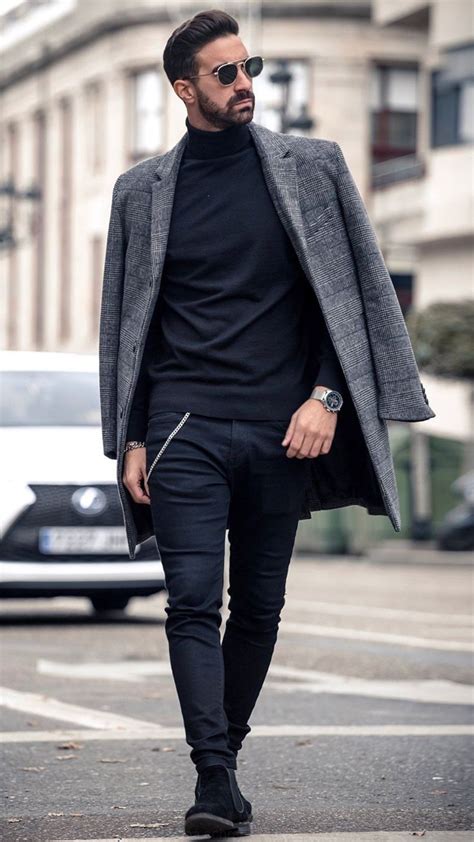 5 Más Cool De La Capa Larga De Trajes Para Hombres Men Fashion Casual Outfits Mens Winter