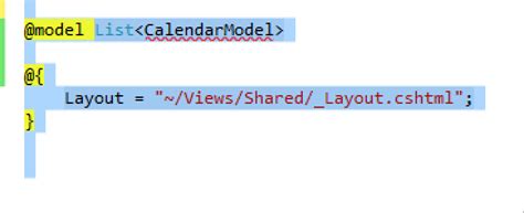 c razor nfig namespaces tag reference to models not