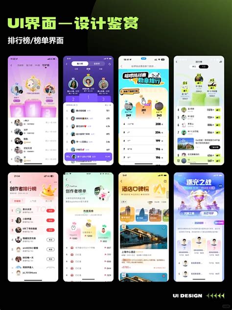 Ui设计—排行榜界面设计要点界面鉴赏 小红书 花瓣网