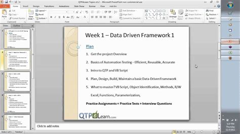 Qtp Training Day 01 3 Min Preview Vb Scripting Descriptive Programming