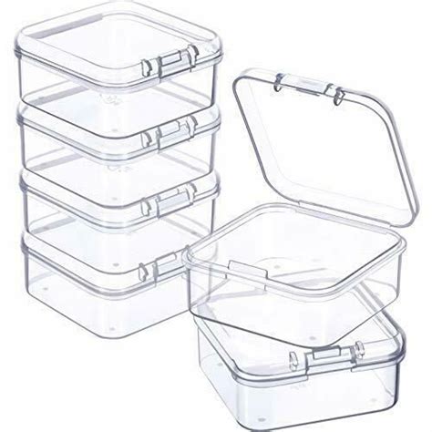 28 Pieces Mixed Sizes Small Storage Containers Rectangular Plastic