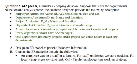 solved question3 42 points consider a company database
