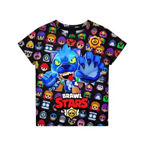 늑대인간 레온 브롤스타즈 티셔츠 Invisiheal 브롤 스타즈