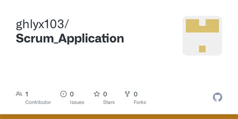 Github Ghlyx103scrumapplication