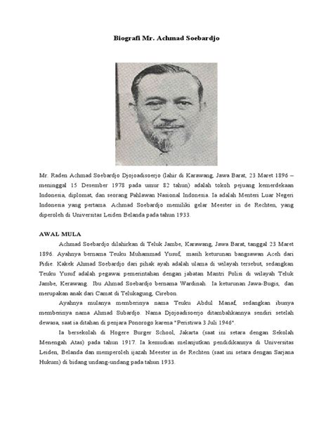 Biografi Ahmad Subarjo Pdf