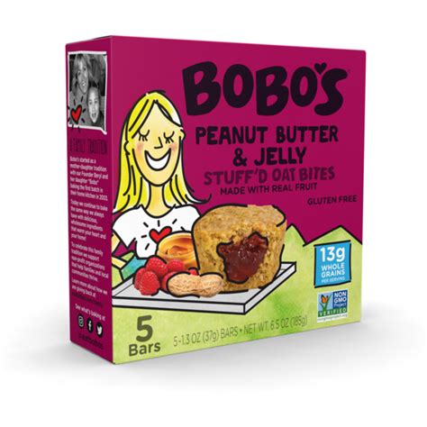 Bobos Oat Bites Stuffd Peanut Butter And Jelly Same Day Delivery Or
