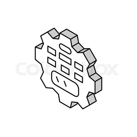 Multilevel Password Isometric Icon Vector Multilevel Passwo Colourbox