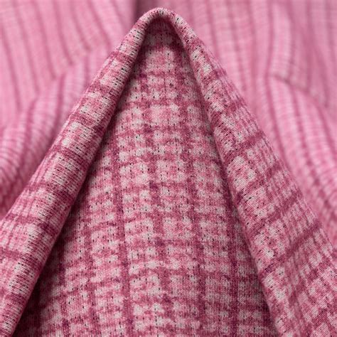 Jersey Cotton Check Candy Pink F000047874