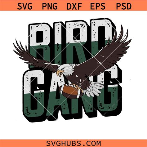 Retro Bird Gang Eagle Svg Philadelphia Eagles Svg Phillies Svg