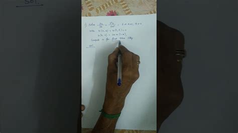 Crank Nicholson Method One Dimensional Heat Equation Youtube