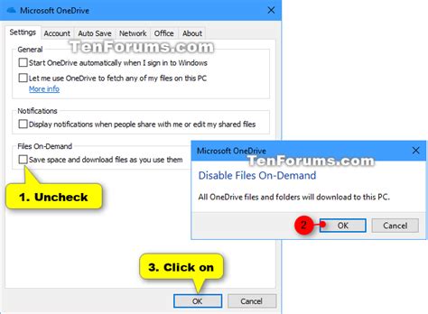 Turn On Or Off OneDrive Files On Demand In Windows 10 Tutorials