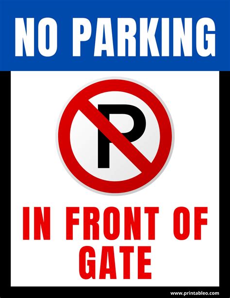 76 No Parking Sign Download Free Printable Pdfs