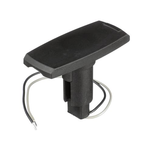 Attwood 910t Series Rectangle Base 2 Pin Black Composite Cover