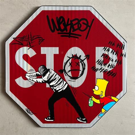 Thonic Xxi Thugs Banksy X Bart Simpson Auction Online Catawiki