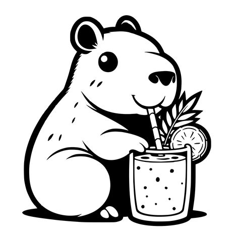 Happy Capybara Sipper Creative Meadow