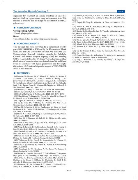 Pdf Conductance Based Determination Of Solid State Nanopore Size And Shape An Exploration Of