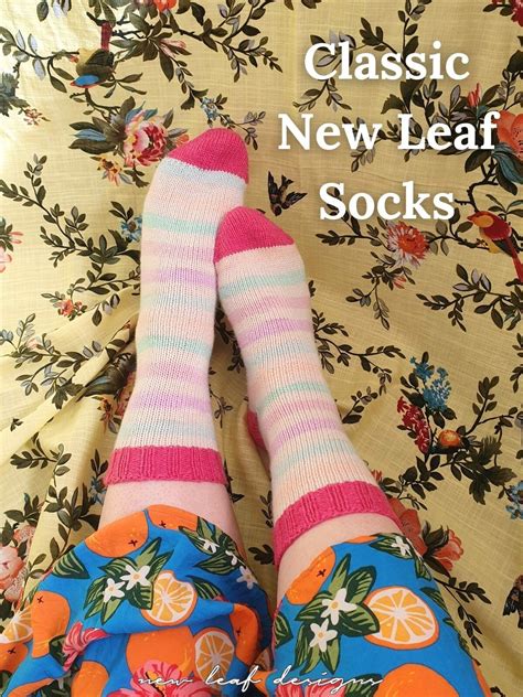 Classic New Leaf Socks Pattern New Leaf Designs