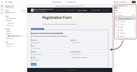 Add Registration Form To Your Front Store Massy