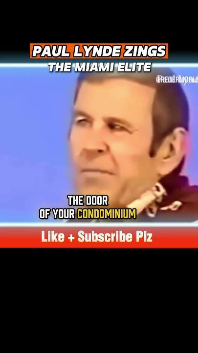 Paul Lynde Roasts Miami Retirees Classiccomedy Paullynde 1970s