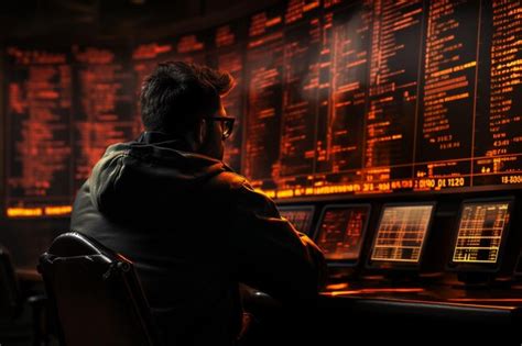 Premium Ai Image Financial Analyst Working On Computer With