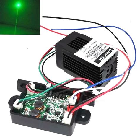 Industrial 532nm 80mw 100mw Green Dot Laser Diode Module 12v With Ttl 0