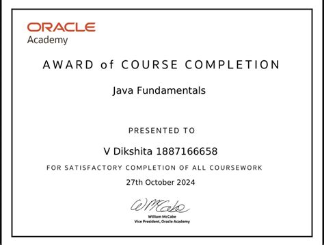 Oraclecertification Javadeveloper Programming Learningjourney Certification