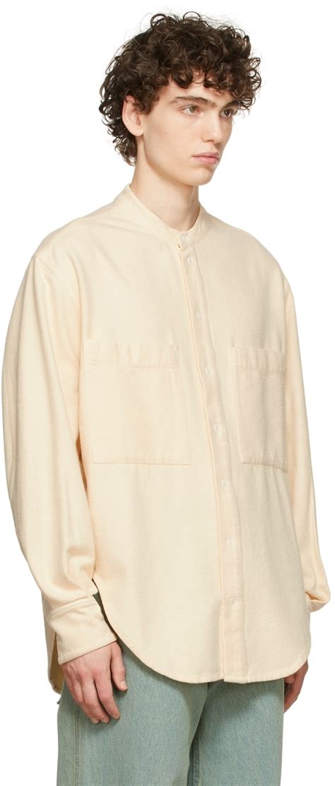 Eckhaus Latta Beige Snap Button Down Shirt Eckhaus Latta