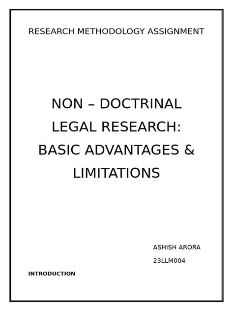 Research Methodology Write Up Pdf Methodology Cognition