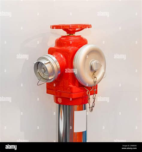 Above Ground Fire Hydrant Outlet Connection Socket To Water Mains Stock