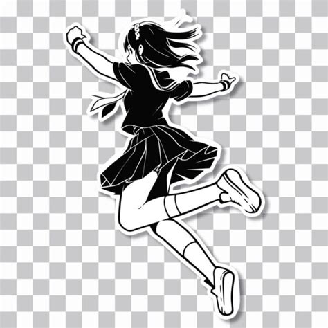 Cute Anime Girl Manga Sticker Anime Expression Png Sticker