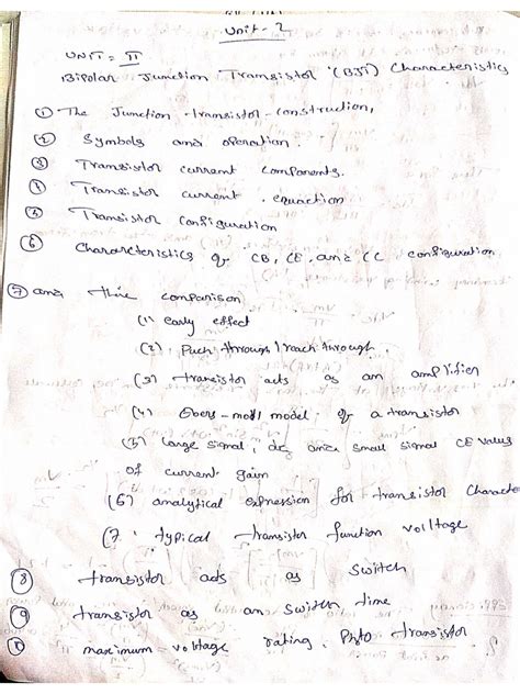 Edc Unit 2 Notes Material 1 Unlocked Pdf