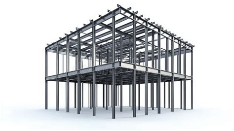 Steel Structure Framework Showcasing Modern Architectural Design And