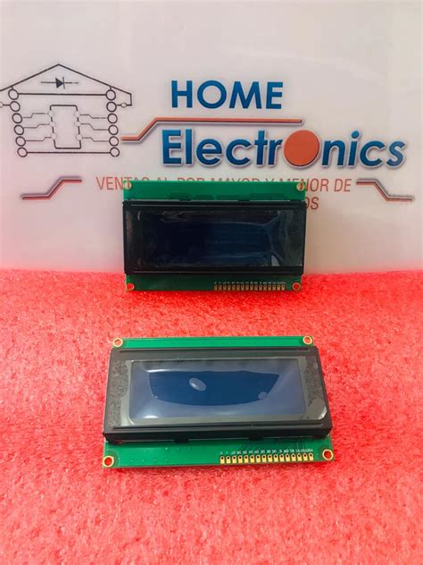 Home Electronics Pantalla Lcd 4x20 20x4 Con Backlight Azul Cd