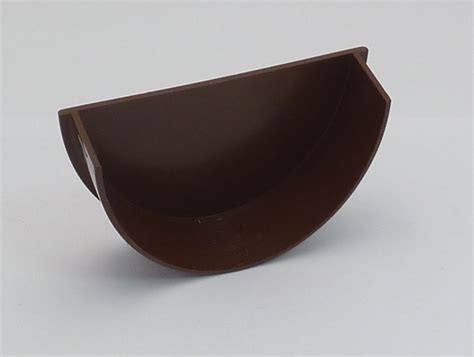 Dg76br Deepflow Pvc Gutter Internal Stop End Brown
