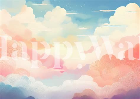 Cotton Candy Clouds Wallpaper