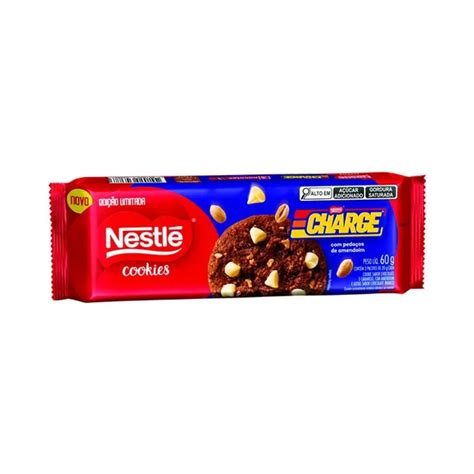 Biscoito Charge Cookie Gotas 60g Nestlé Mercadoce Doces