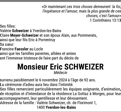 Eric Schweizer Hommages