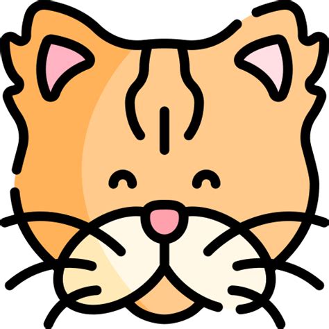 Ícone De Persa Kawaii Lineal Color