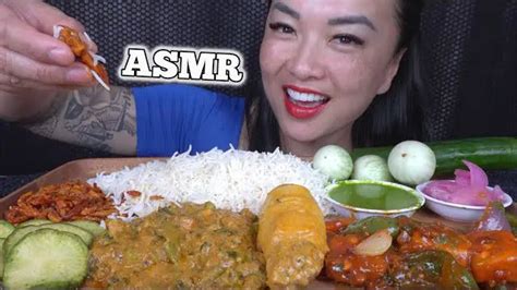 فود اسمر ساس اسمر با موضوع غذای هندی Asmr