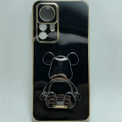 خرید و قیمت کاور Mi12 T Pro شیائومی مای کیس هولدری خرسی مشکی ترب