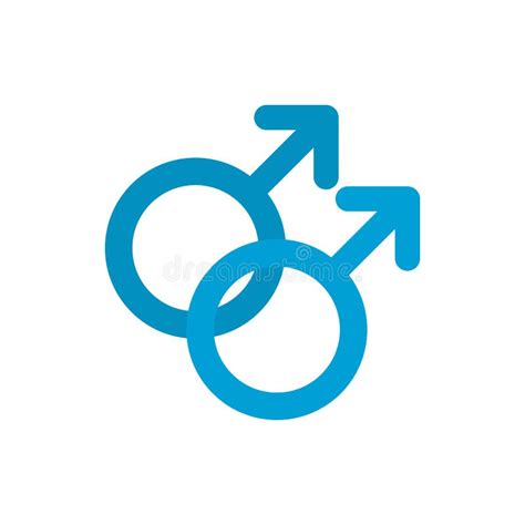 Isolated Male Gender Couple Vector Design Stock Vector Illustration