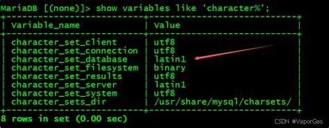 Mariadb数据库中文乱码问题mariadb中文乱码 Csdn博客