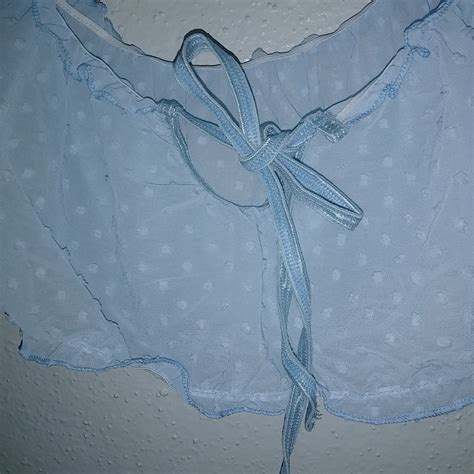 Beautiful S Mary Ann Sexy See Thru Swiss Dot Textured Gem