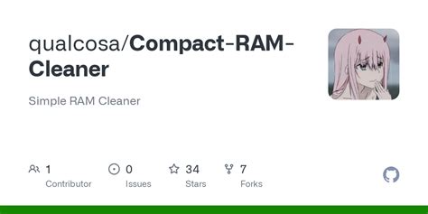 GitHub Qualcosa Compact RAM Cleaner Simple RAM Cleaner