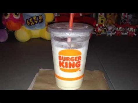 Burger King Vanilla Milkshake Review Youtube