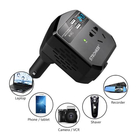 Universal 12v 24v To 220v Power Supply Socket Car Grandado