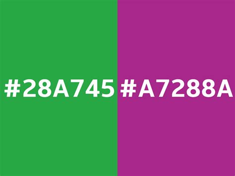 Hex 28a745 Color