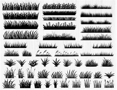 Grass Svg Bundle Grass Svg Clipart Wild Grass Svg Cut Files For